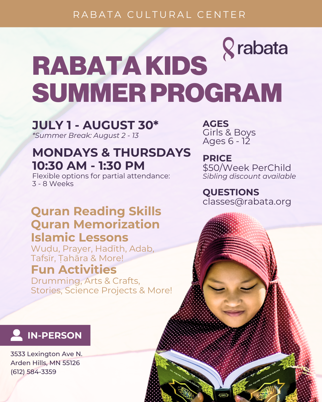 Classes at RCC - Rabata Cultural Center & Bookshop